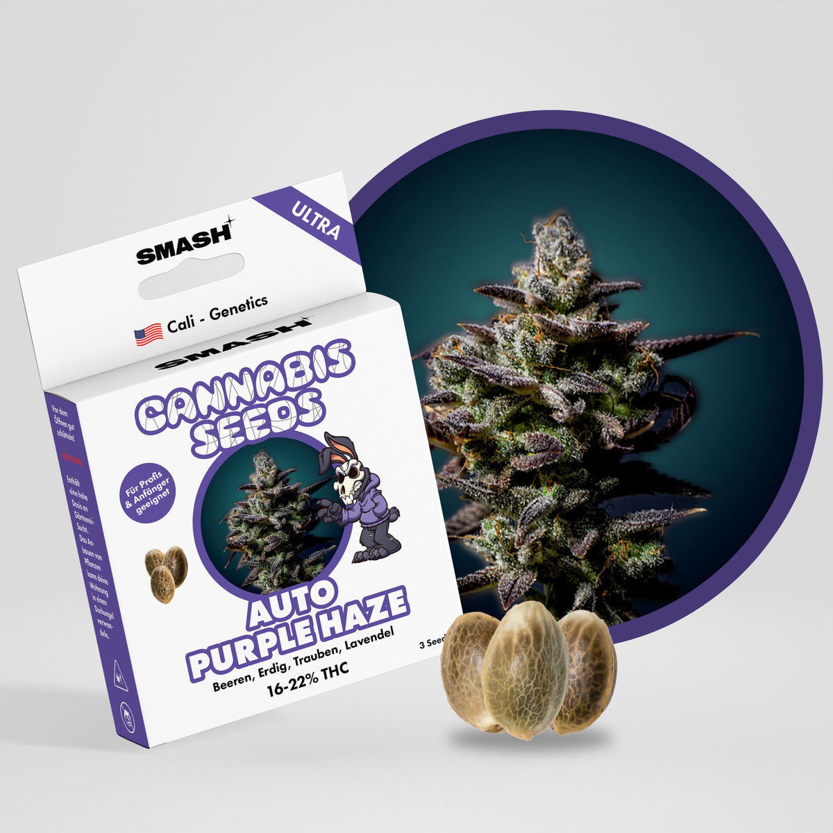 10x Purple Haze -Cali-Strain | 16% - 22% THC | ULTRA – NOVOME GmbH